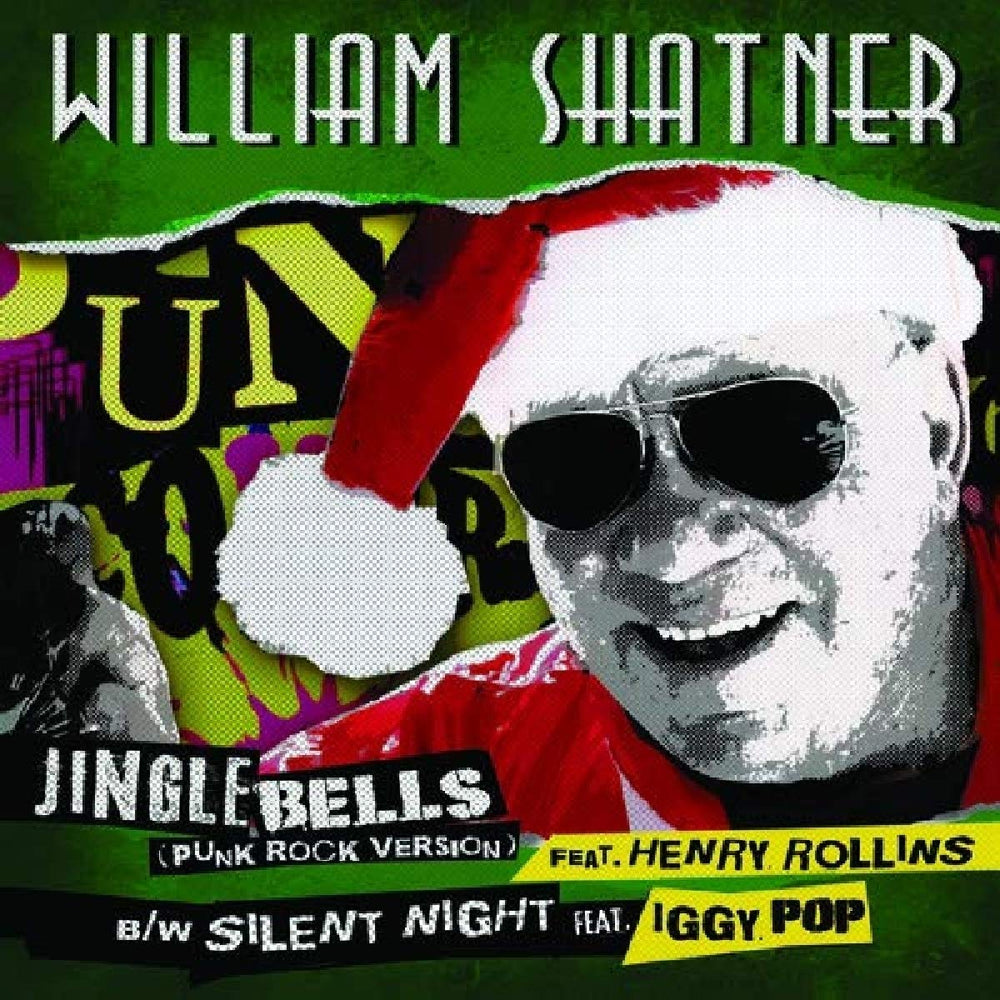William Shatner - Jingle Bells / Silent Night: LP 7" Color Verde Edici